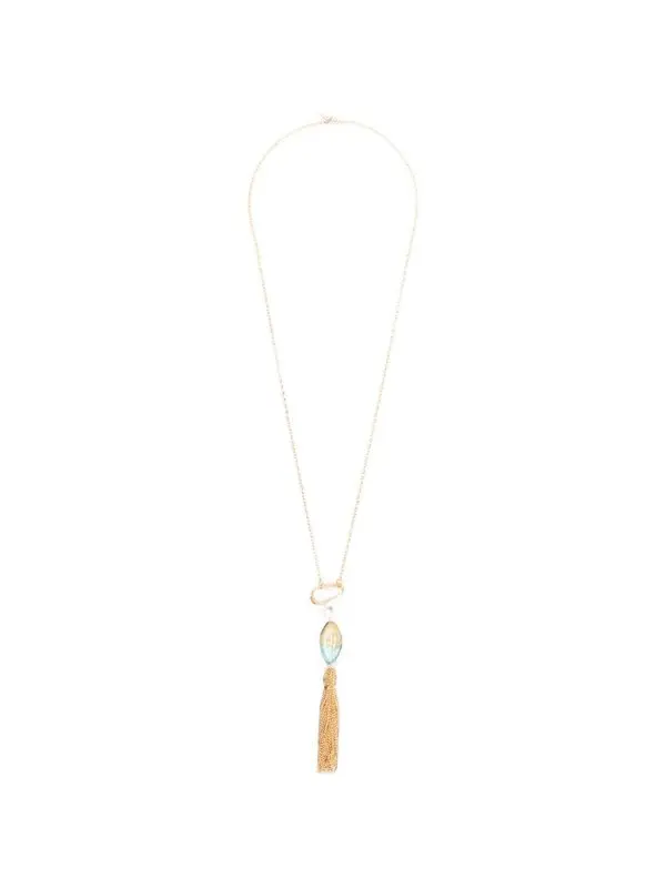 FORTE_FORTE Fringes Necklace - Green