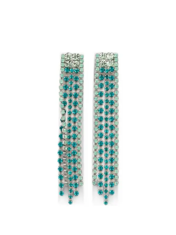 FORTE_FORTE Crystal Dangle Earrings - Green