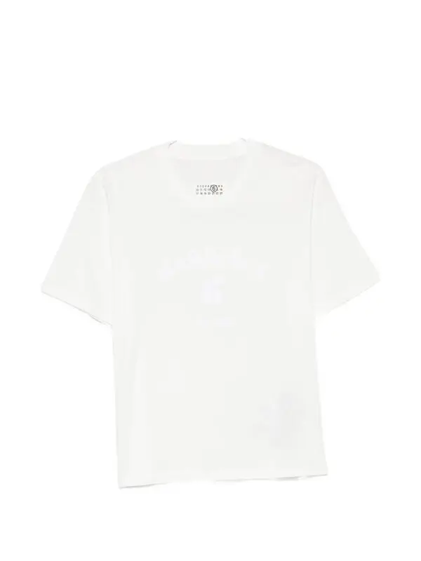 MAISON MARGIELA Logo Cotton T-shirt - White