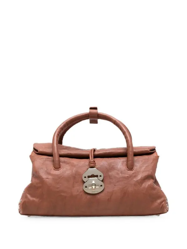 ZANELLATO Dotta Officina Small Leather Handbag - Brown