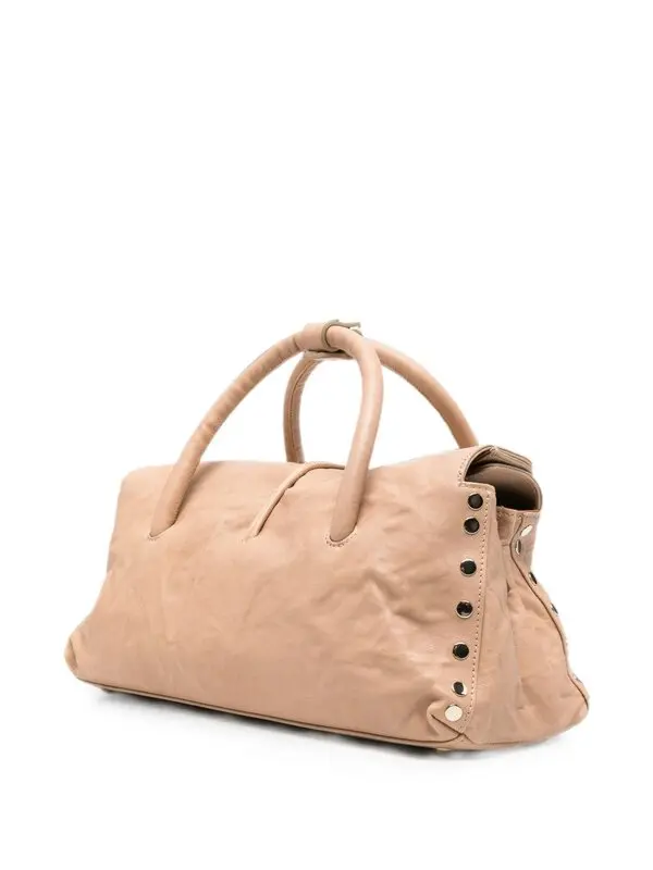 ZANELLATO Dotta Officina Small Leather Handbag - Beige