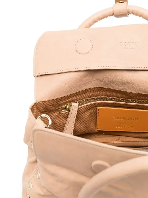 ZANELLATO Dotta Officina Small Leather Handbag - Beige