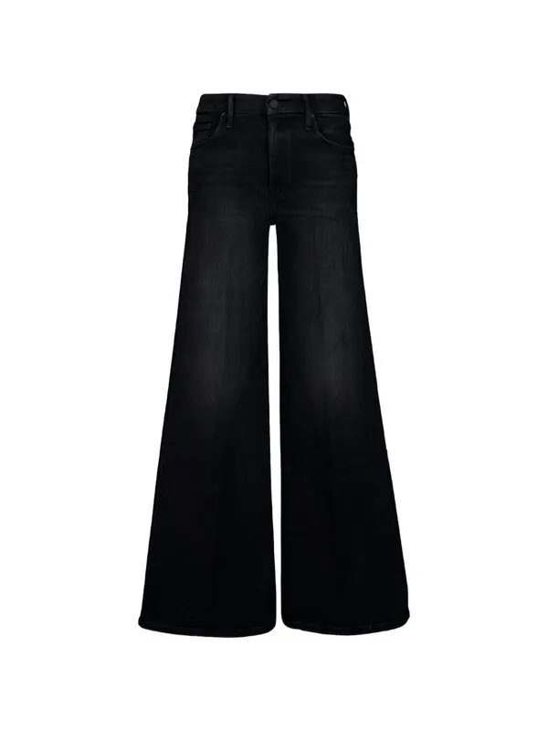 MOTHER The Roller Sneak Denim Jeans - Black