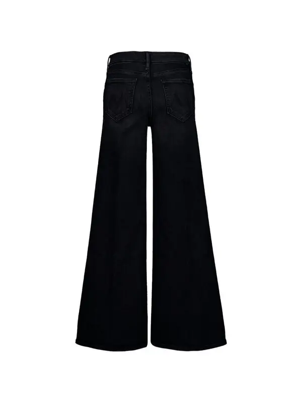 MOTHER The Roller Sneak Denim Jeans - Black