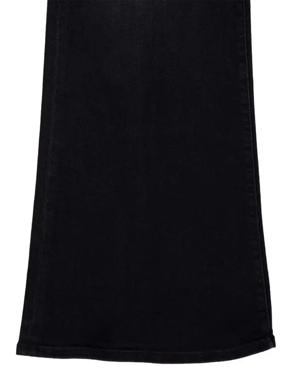 MOTHER The Roller Sneak Denim Jeans - Black