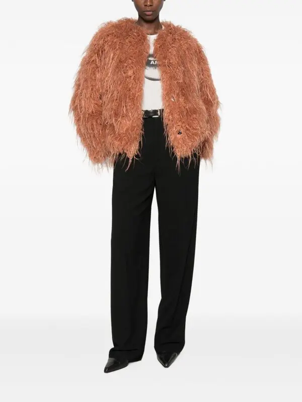 FORTE_FORTE Ecofur Blouson Jacket - Brown