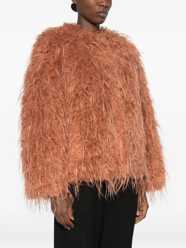 FORTE_FORTE Ecofur Blouson Jacket - Brown