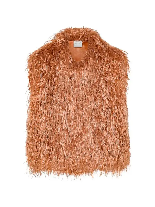 FORTE_FORTE Ecofur Vest - Brown