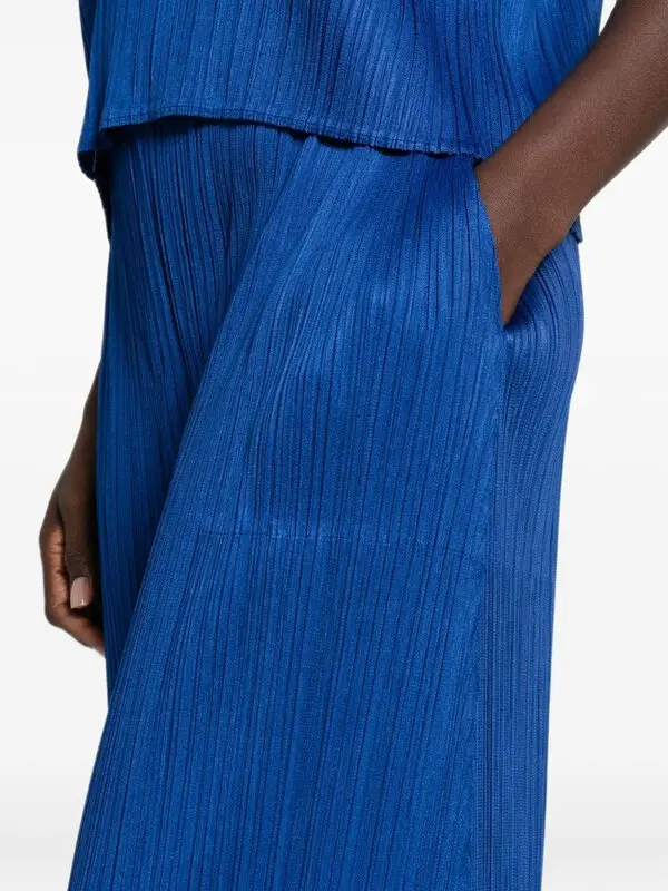 Issey Miyake Pleated Wide-leg Trousers