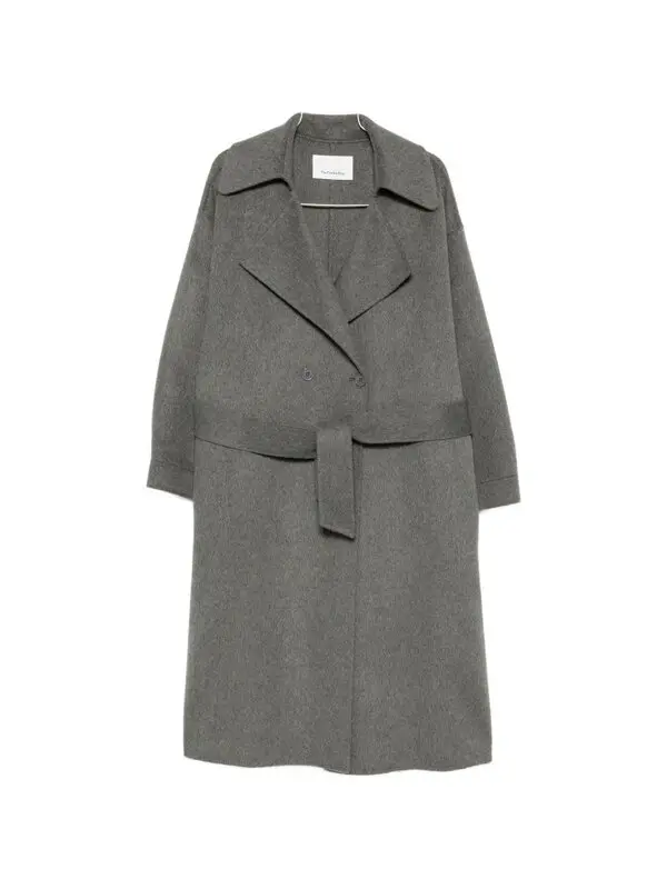 THE FRANKIE SHOP Issen Wool Blend Coat - Grey