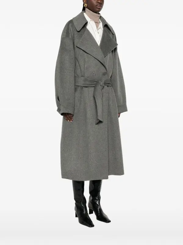 THE FRANKIE SHOP Issen Wool Blend Coat - Grey