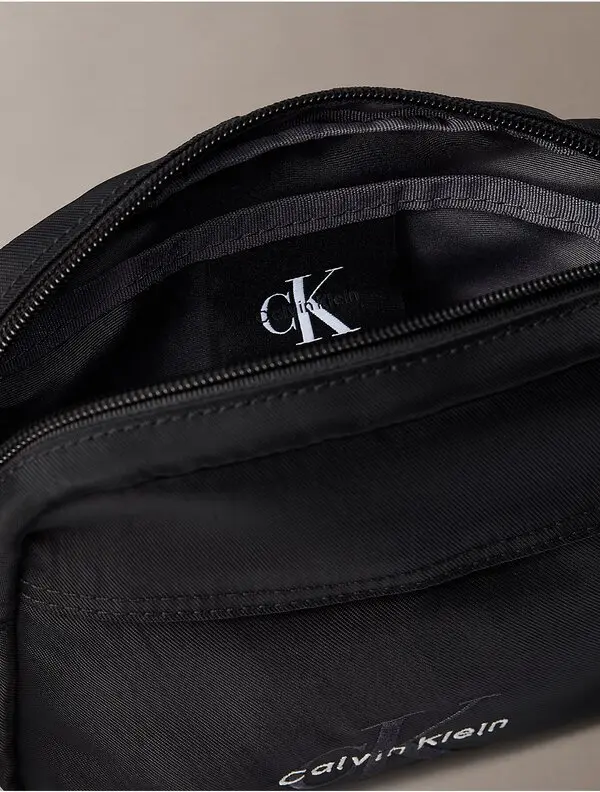 Calvin Klein Nylon Monologo Crossbody Bag