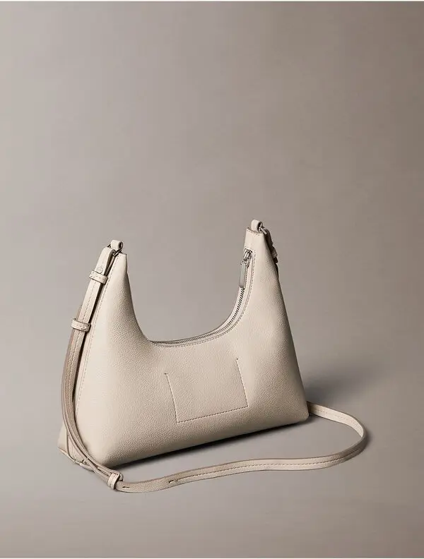 Calvin Klein Embossed Logo Convertible Shoulder Bag - Chateau Gray