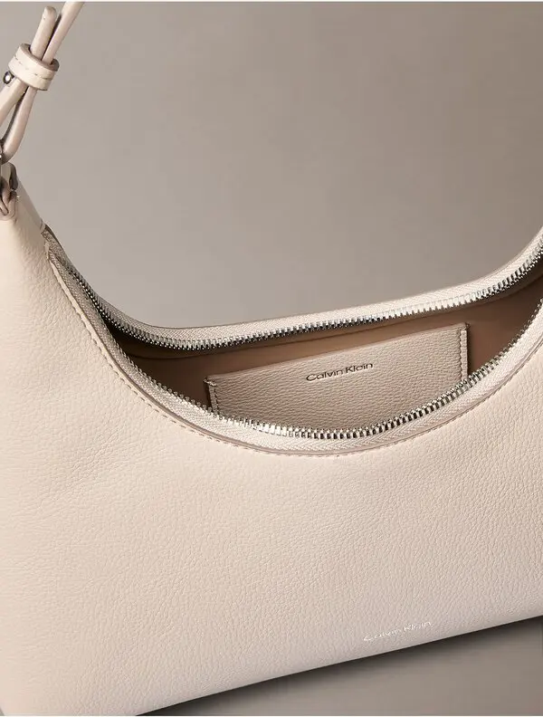 Calvin Klein Embossed Logo Convertible Shoulder Bag - Chateau Gray