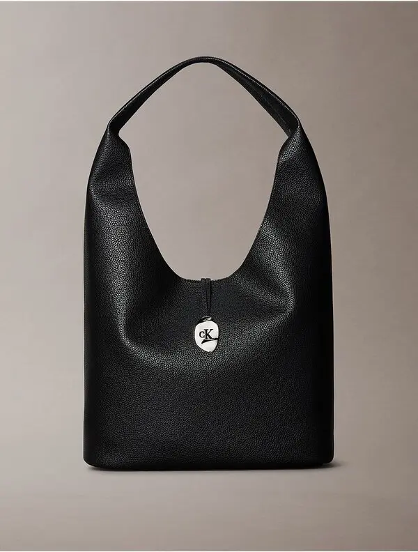 Calvin Klein Lock Large Shoulder Bag - Black
