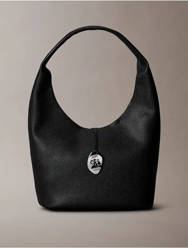 Calvin Klein Lock Medium Shoulder Bag - Black