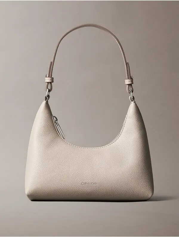Calvin Klein Embossed Logo Convertible Shoulder Bag - Chateau Grey