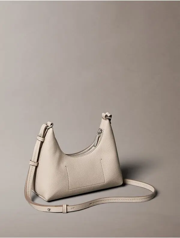 Calvin Klein Embossed Logo Convertible Shoulder Bag - Chateau Grey