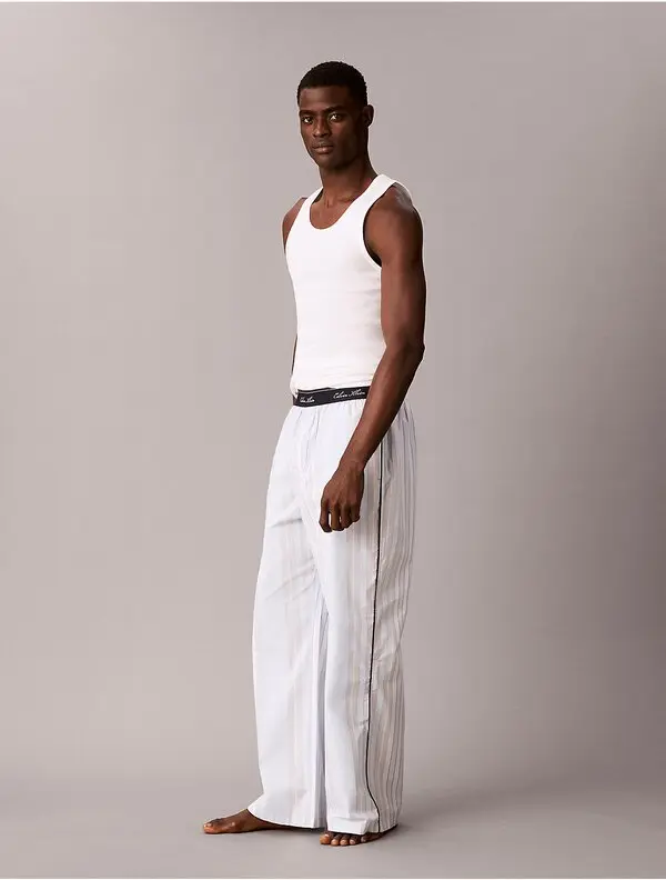 Calvin Klein Cotton Poplin Script Sleep Pants