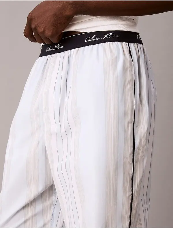 Calvin Klein Cotton Poplin Script Sleep Pants