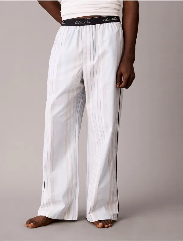 Calvin Klein Cotton Poplin Script Sleep Pants