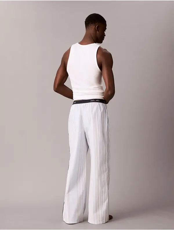 Calvin Klein Cotton Poplin Script Sleep Pants