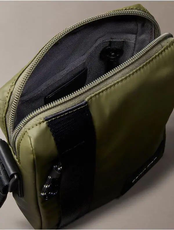 Calvin Klein Monologo Patch Reporter Bag - Olive Night