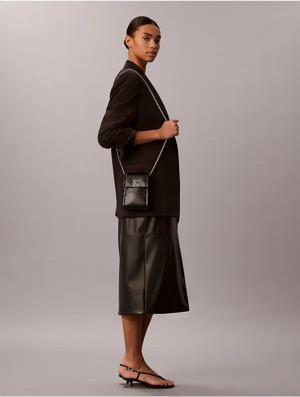 Calvin Klein Emblem Hardware Phone Crossbody