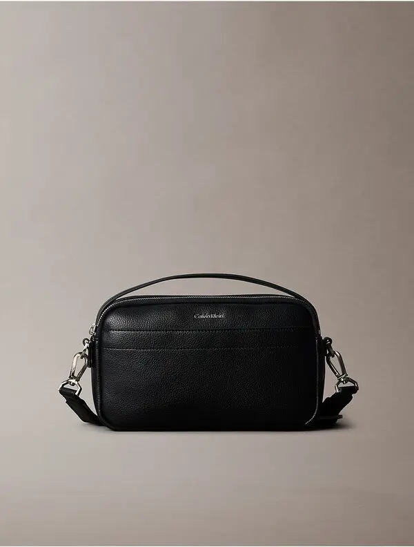 Calvin Klein Raised Logo Camera Bag - Black