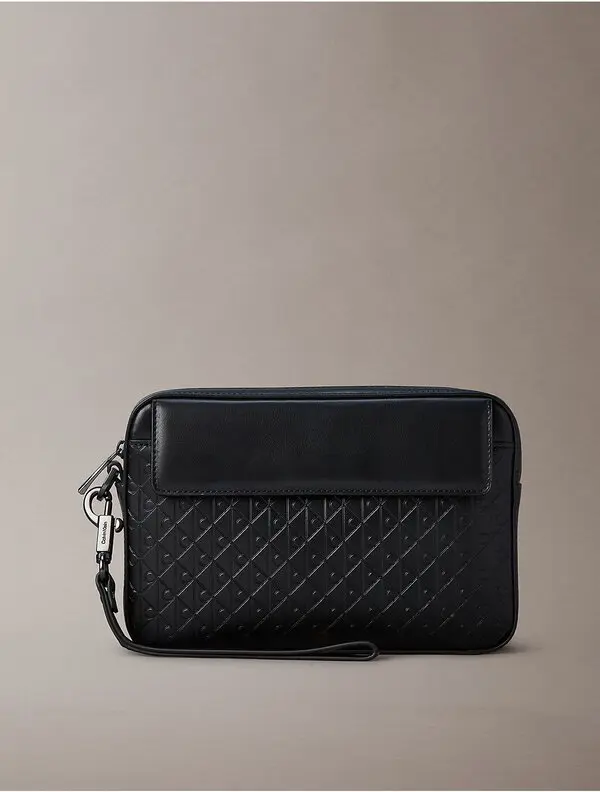 Calvin Klein Allover Emblem Logo Pouch