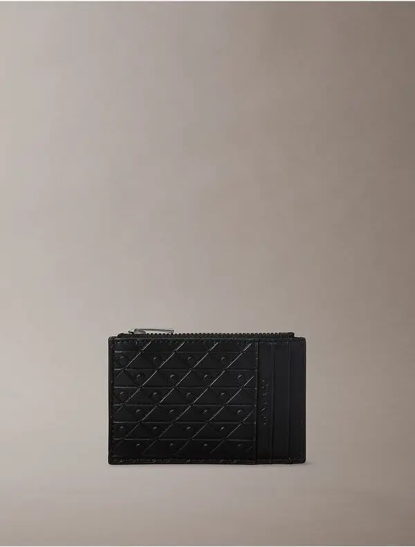 Calvin Klein Allover Emblem Logo Card Case