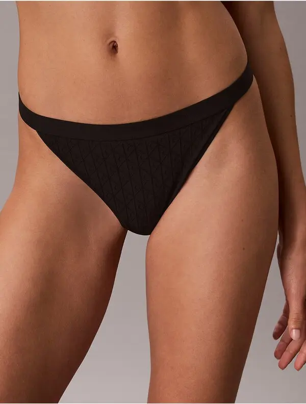 Calvin Klein Embossed Emblem String Thong