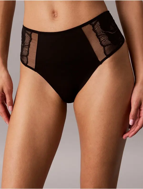 Calvin Klein Geo Lace High Waist Thong