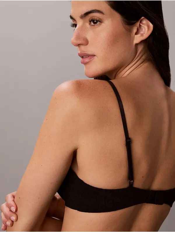 Calvin Klein Embossed Emblem Unlined Triangle Bra