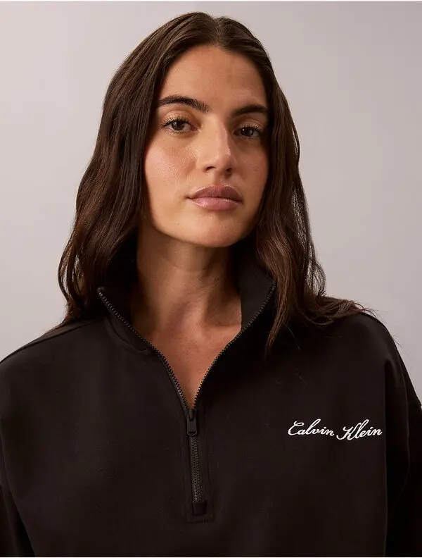 Calvin Klein Cotton Jersey Sweatshirt - Black