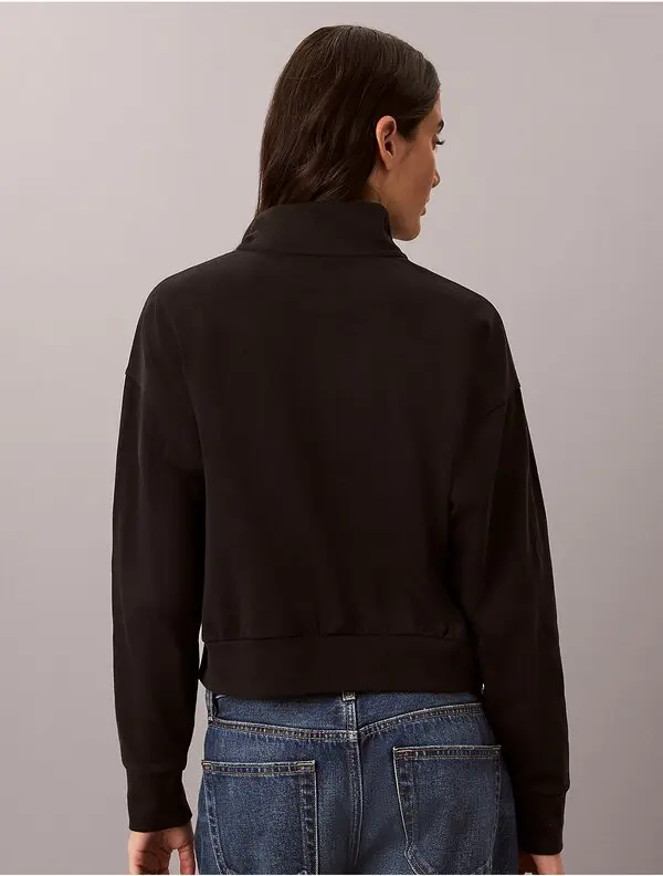 Calvin Klein Cotton Jersey Sweatshirt - Black