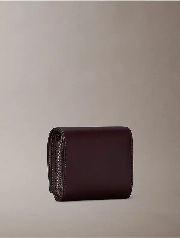 Calvin Klein Embossed Monogram Bifold Wallet - Fudge