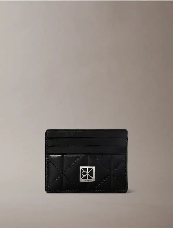 Calvin Klein Quilted Emblem Card Case
