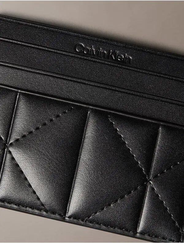 Calvin Klein Quilted Emblem Card Case