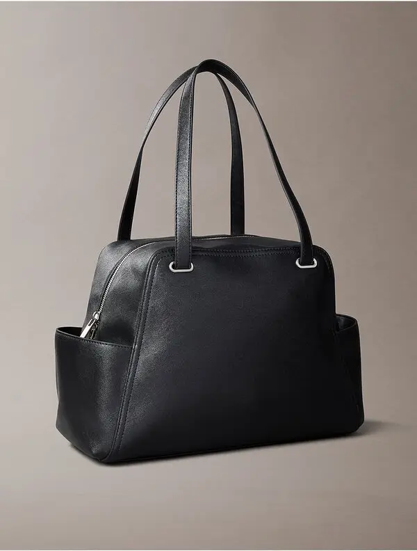 Calvin Klein Embossed Monologo Pocket Tote Bag