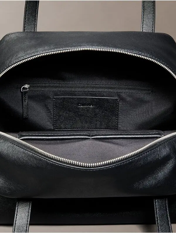 Calvin Klein Embossed Monologo Pocket Tote Bag