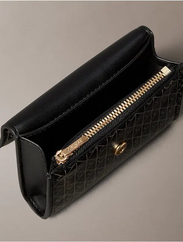 Calvin Klein Allover Emblem Logo Coin Wallet