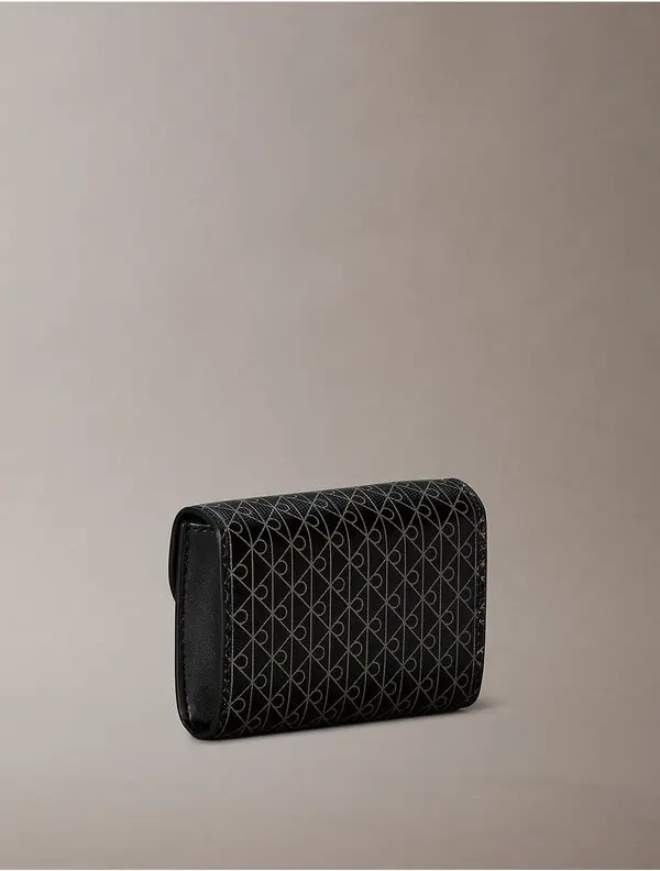 Calvin Klein Allover Emblem Logo Coin Wallet