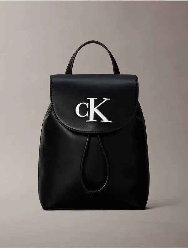 Calvin Klein Bold Monogram Mini Backpack - Black