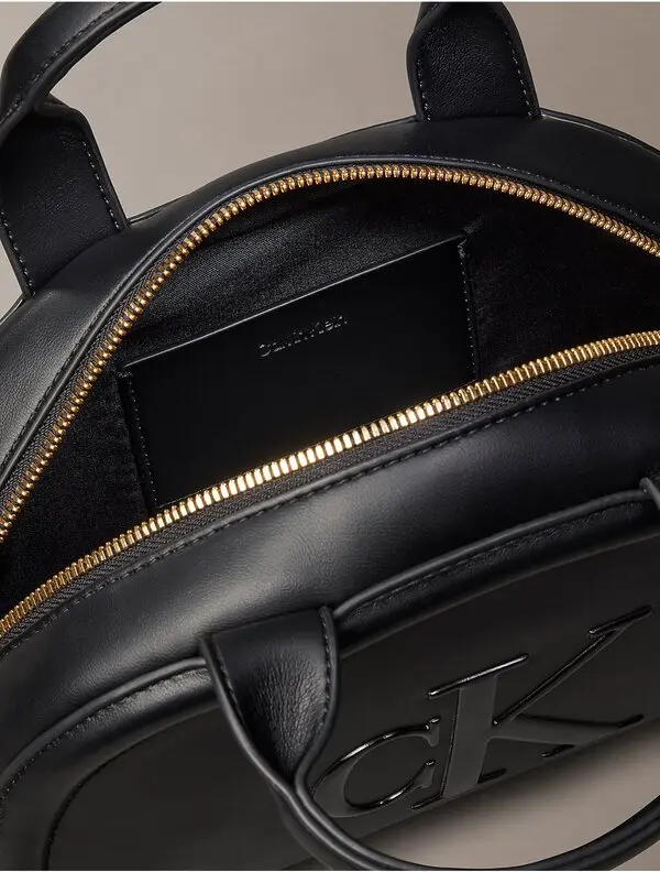 Calvin Klein Monogram Mini Dome Bauletto Bag