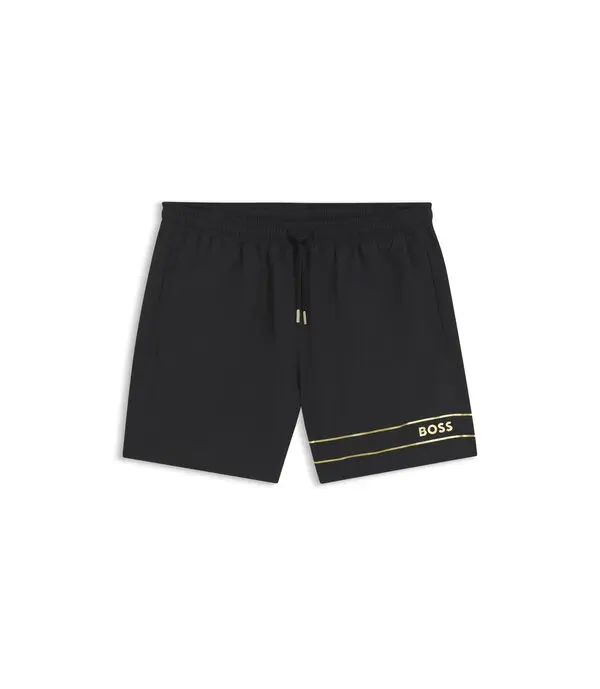 BOSS Swim Shorts With Foil-print Logo