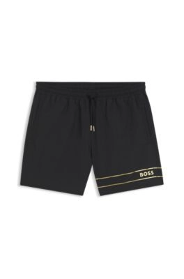 BOSS Swim Shorts With Foil-print Logo