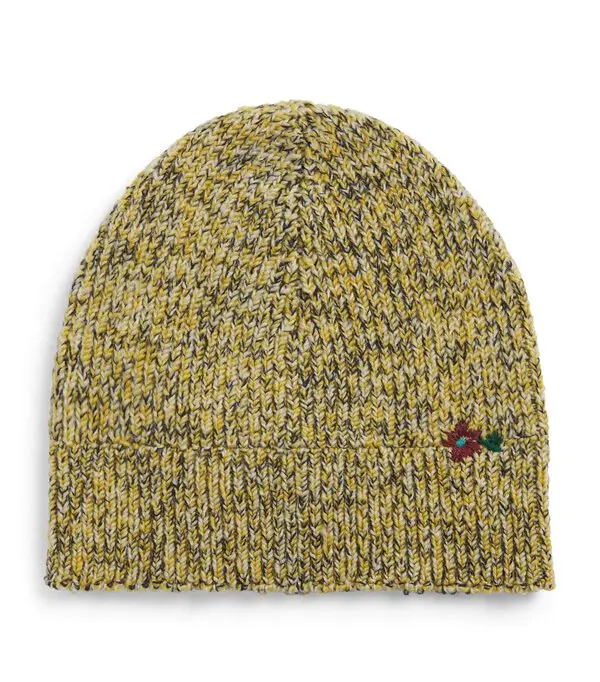 Dries Van Noten Wool-blend Floral Beanie