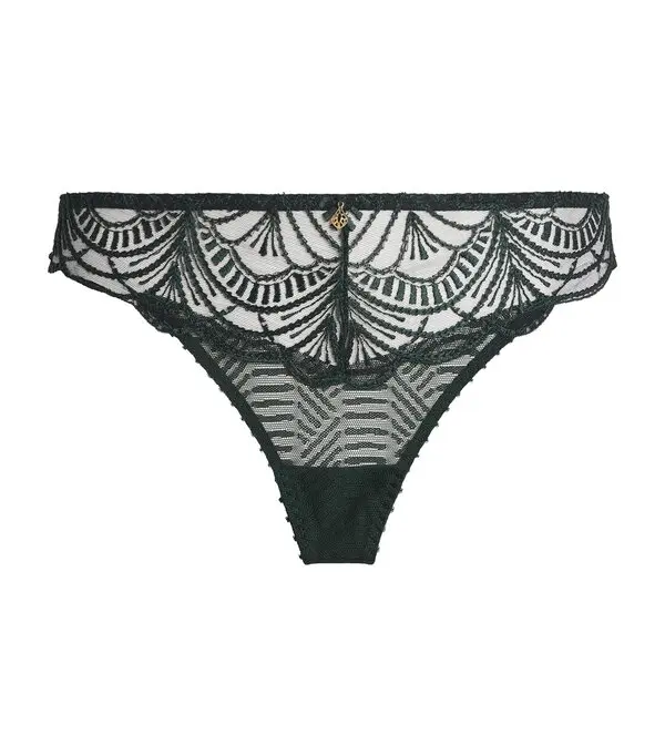 AUBADE Vibes Tanga With Delicate Embroidery And Cut-out Detail