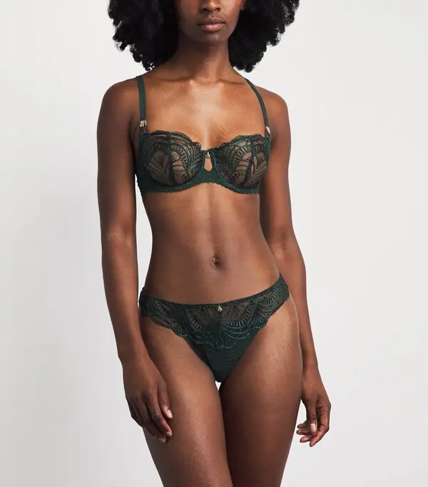 AUBADE Vibes Tanga With Delicate Embroidery And Cut-out Detail